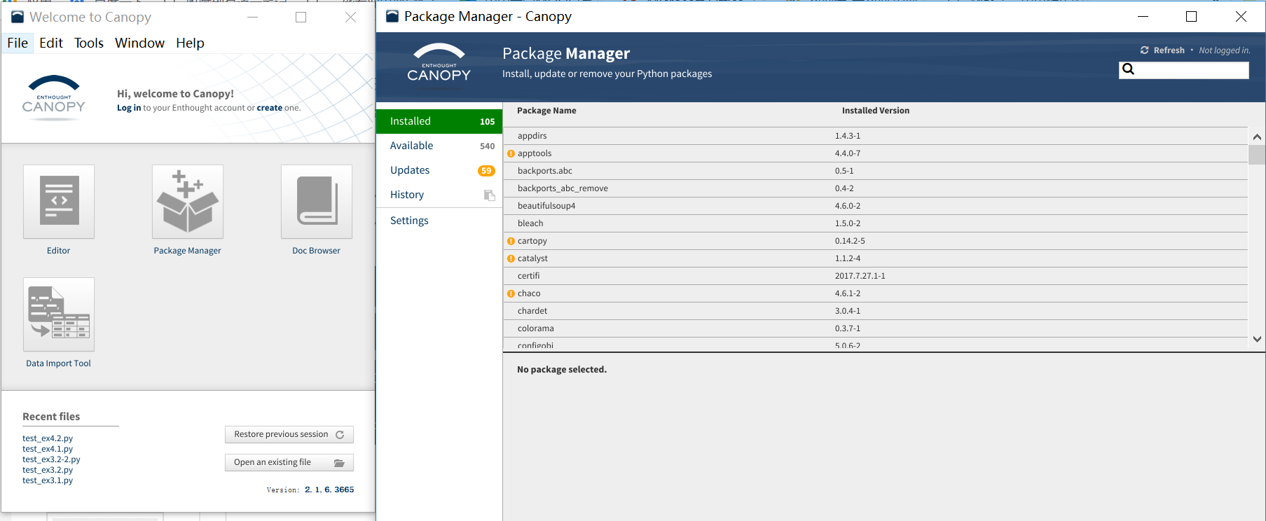 Enthought Canopy中第三方软件包的安装(package manager中不含的包)_创建的包不包含要安装的包-CSDN博客