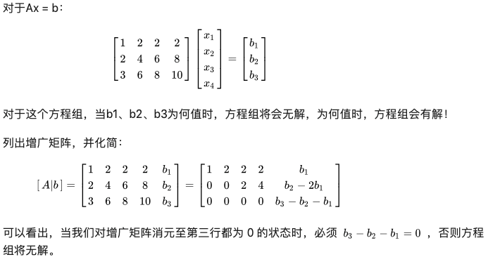 方程AX=b的解的讨论（特解、通解、零空间向量等概念）及其MATLAB实现_ax=b的特解-CSDN博客