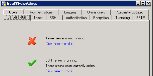 Windows10端开启SSH服务+putty客户端_freesshd官网-CSDN博客