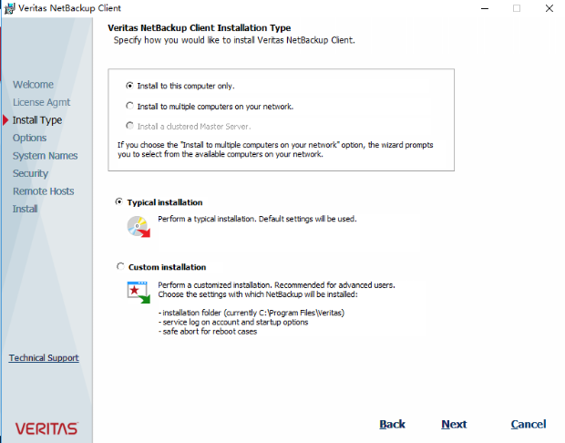Symantec NetBackup 8.1 Client windows install 并设置备份_systematic netbackup-CSDN博客