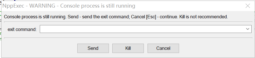 notepad++ 配置一键保存+运行 (增强)_nppexec warning console process is still ...