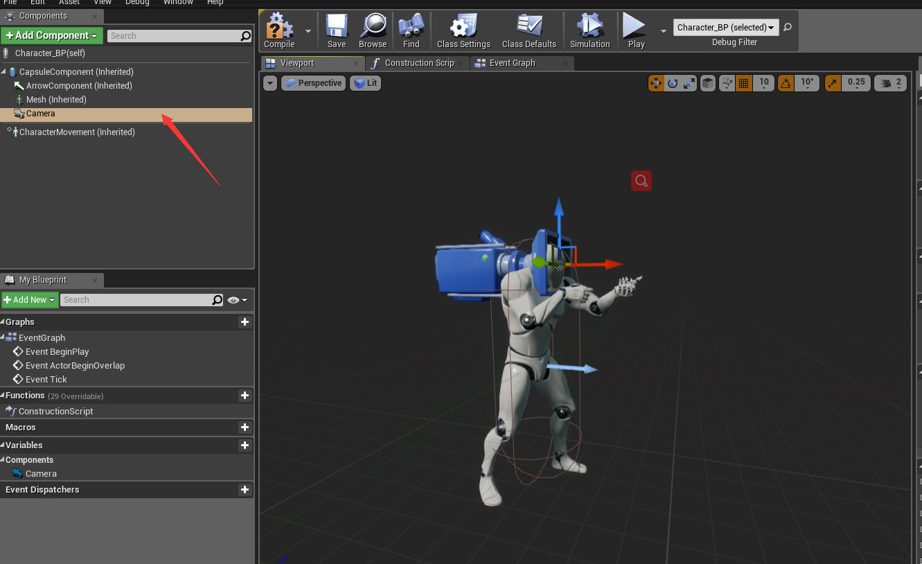 UE4 第一人称射击制作流程：02（图文）添加角色WASD前后左右移动TurnLookUp上下左右旋转_ue4wasd角色蓝图-CSDN博客