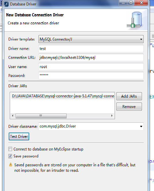MyEclipse配置mysql驱动_myeclipse 添加sql驱动包-CSDN博客