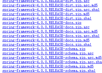 在spring的下载页面，那些dist,docs,schema以及那些后缀，有什么区别，都代表什么？_spring.schemas 后缀的文件是什么文件-CSDN博客