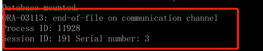关于ORA-03113:end-of-file on communication channel_ora-03113: end-of-file on communication channel ...