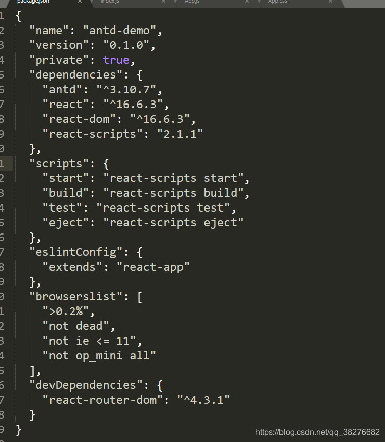 React和ant Design搭建后台管理系统 React Antdesign后台管理系统demo Csdn博客