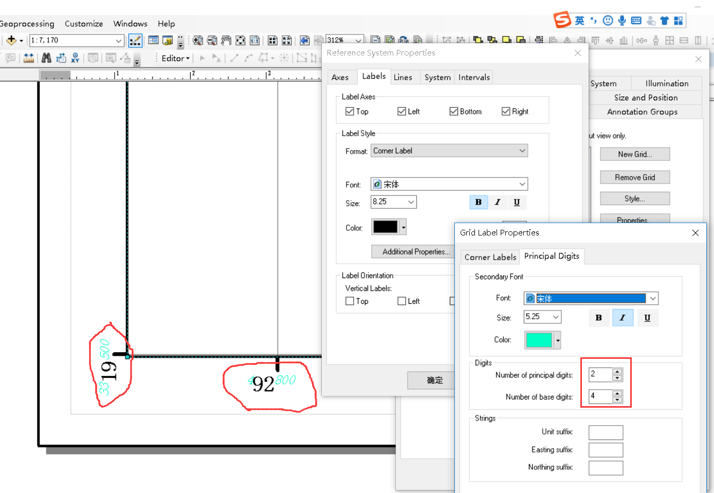 ArcMap在布局视图中设置格网（Grids）坐标标签（Labels）样式_arcgis格网坐标显示位数设置-CSDN博客