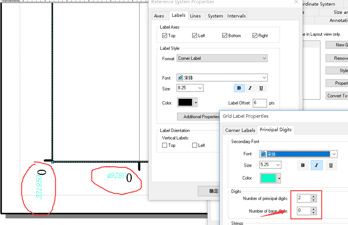 ArcMap在布局视图中设置格网（Grids）坐标标签（Labels）样式_arcgis格网坐标显示位数设置-CSDN博客