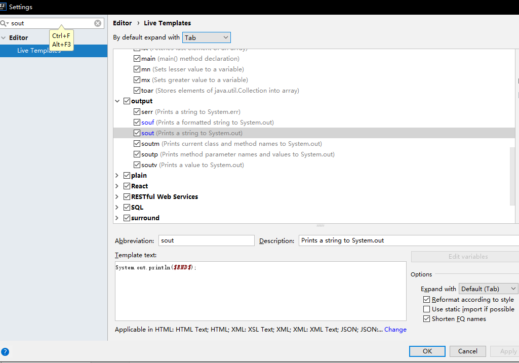 如何解决IDEA中输入sout，psvm后没有自动联想功能的问题。_idea没有联想功能怎么设置的-CSDN博客