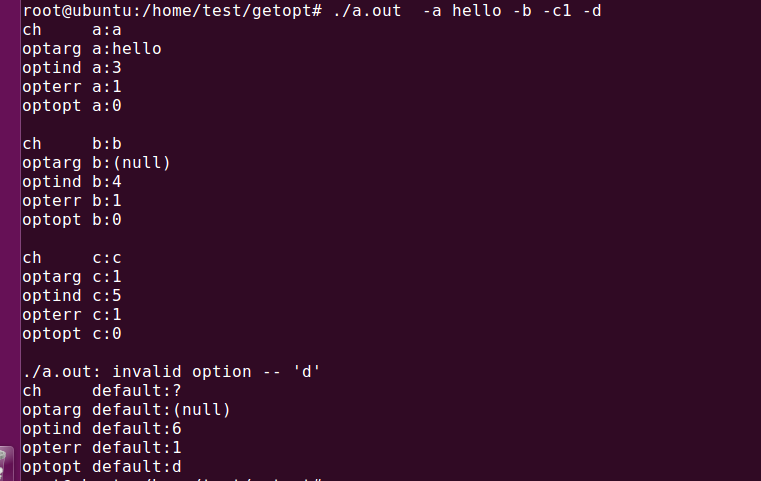 linux——getopt()和getopt_long()函数及optarg,optind, opterr, optopt全局变量-CSDN博客