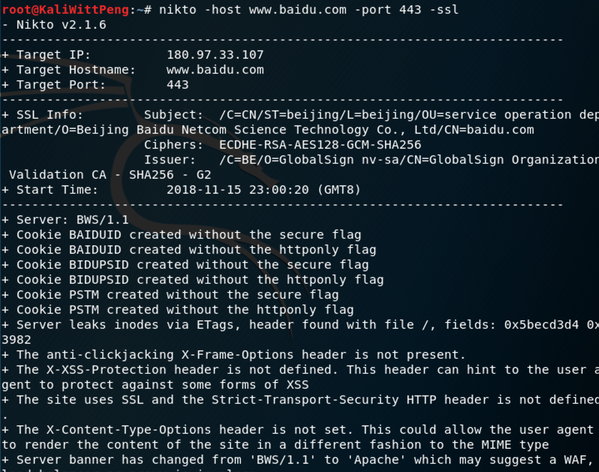 漏洞扫描之nikto_nikto 升级-CSDN博客