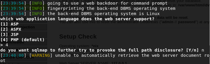 DVWA(linux下)利用sqlmap进行--os-shell注入不能成功的错误处理_sqlmap --os-shell却执行不了命令-CSDN博客