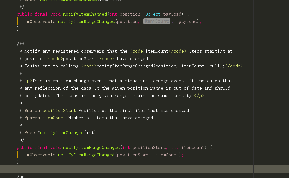 Android RecyclerView notifyItemRangeChanged() 批量更新View_android notifyitemrangechanged-CSDN博客