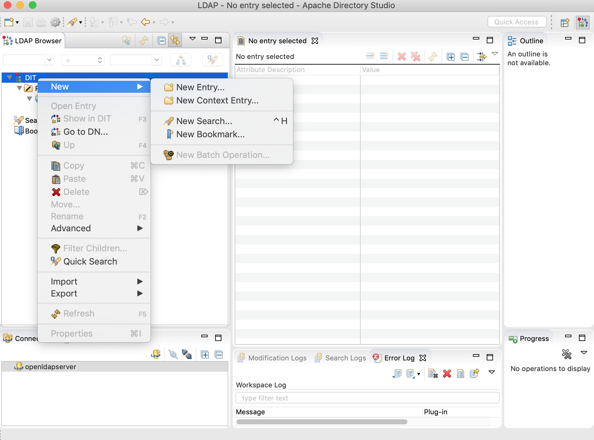 LDAP基础：9：客户端工具：使用Apache Directory Studio进行操作_apachedirectorystudio增加ldap条目-CSDN博客