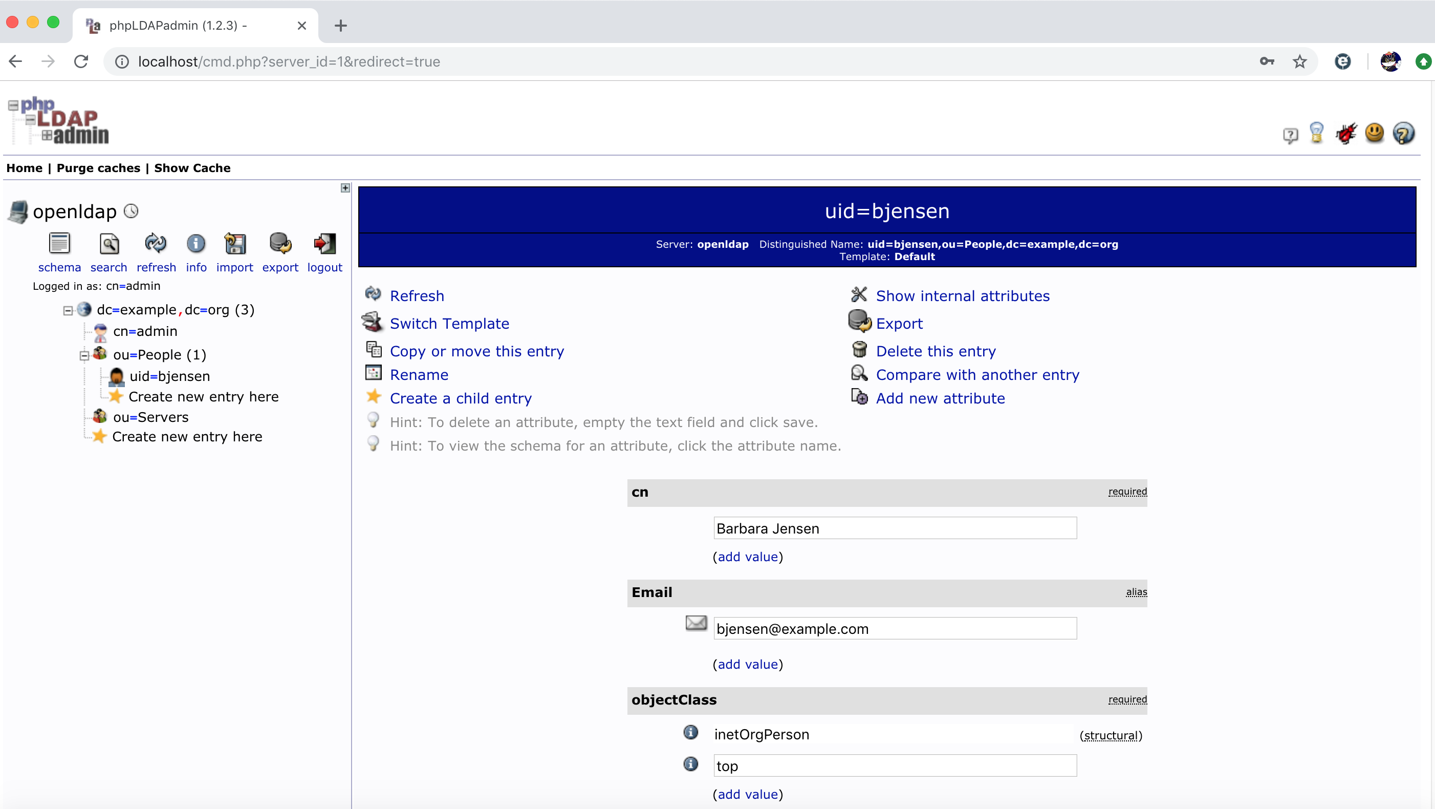 LDAP基础：10：服务端工具：使用phpLDAPadmin进行操作_php ldap admin语言切换-CSDN博客