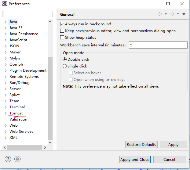 解决eclipse中Preferences里没有Tomcat选项的问题_eclipse preference 没有tomcat-CSDN博客