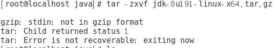 解决CentOS下安装jdk无法解压问题（报错gzip: stdin: not in gzip format tar: Child returned status 1...... ）_mac ...