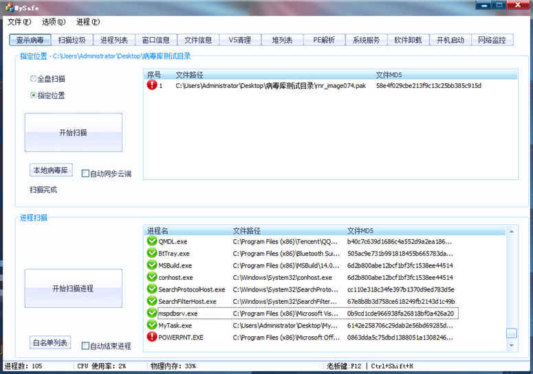 C++/MFC/Python杀毒软件 安全卫士项目-CSDN博客