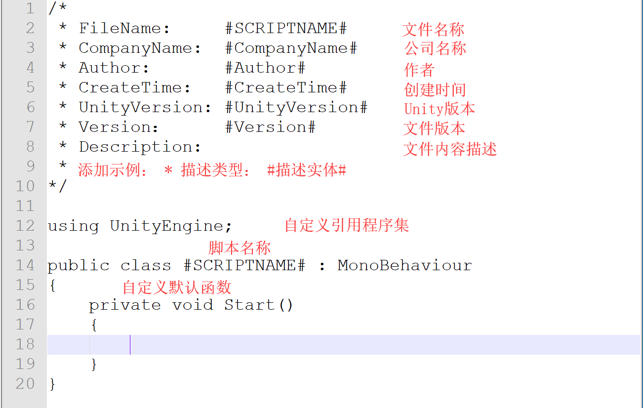 Unity 自定义代码模板类unity 代码模板 Csdn博客 