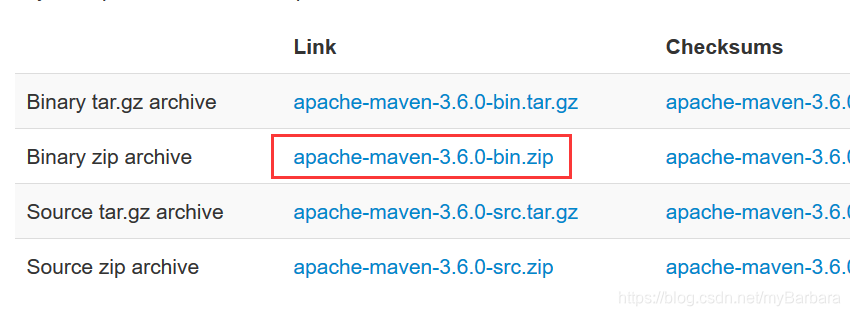 Maven官网下载bintargz和binzip以及srctargz和srczip的区别 Csdn博客