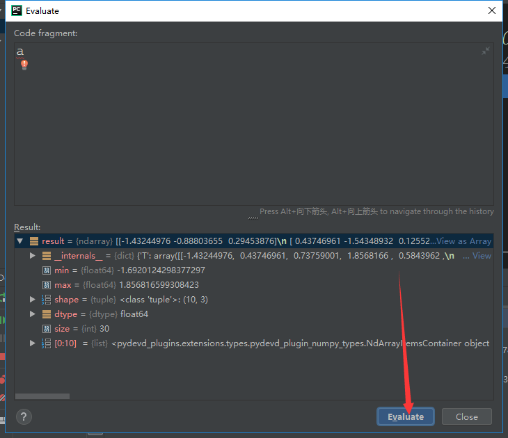 pycharm中evaluate expression的用法_pycharm evaluate expression-CSDN博客