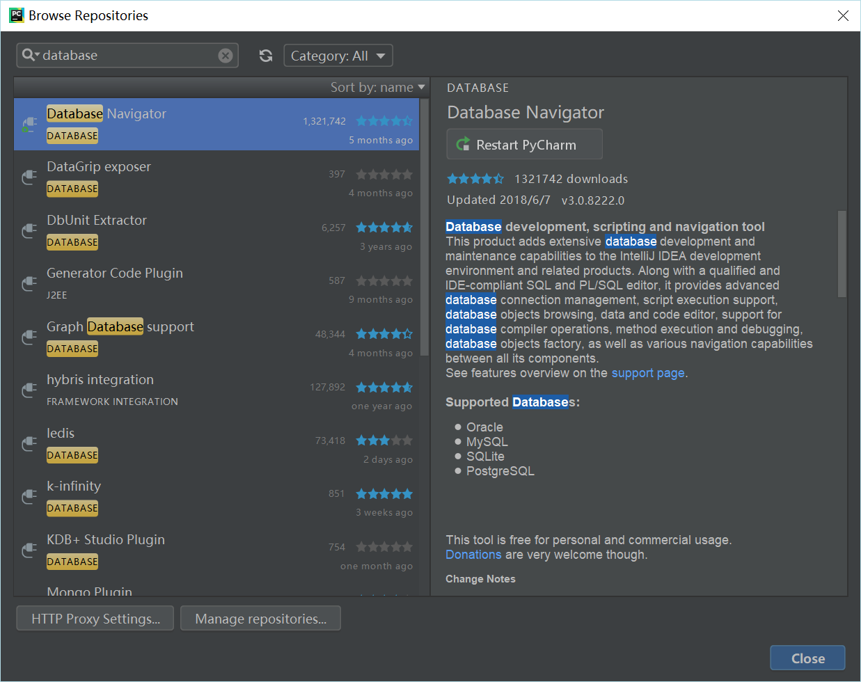 pycharm社区版的database navigator显示问题_database navigator部分图标无法显示-CSDN博客