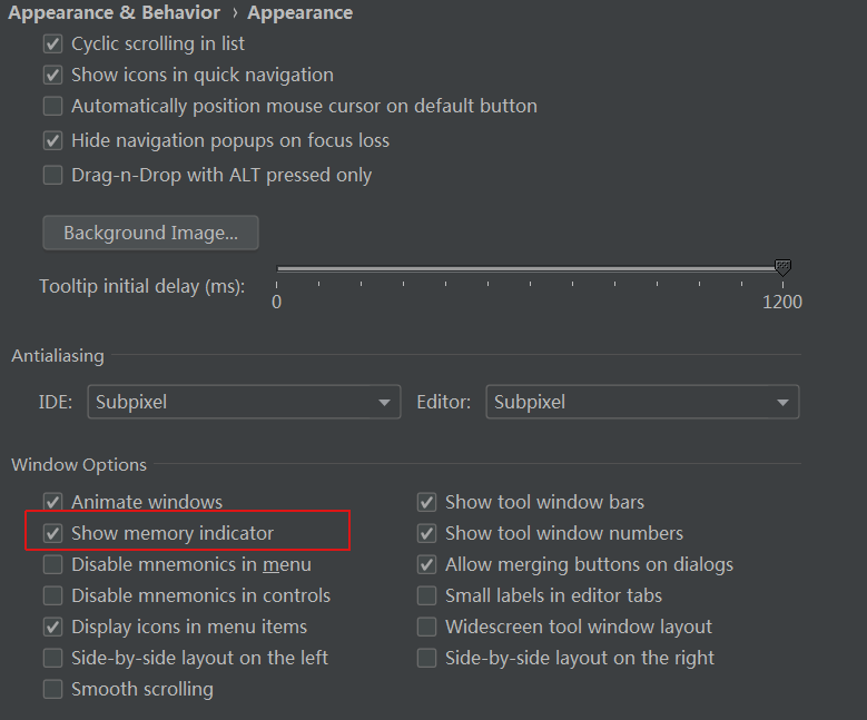 IntelliJ IDEA设置显示内存指示器和设置内存大小_idea如何显示右下角内存-CSDN博客