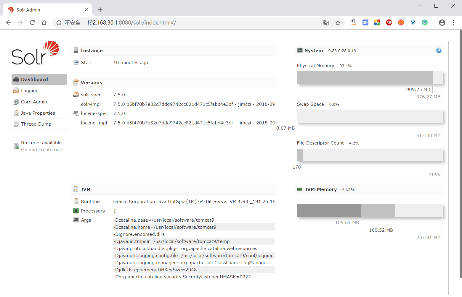 Linux下安装Solr7.5.0，并部署到Tomcat_linux solr 部署到tomcat-CSDN博客