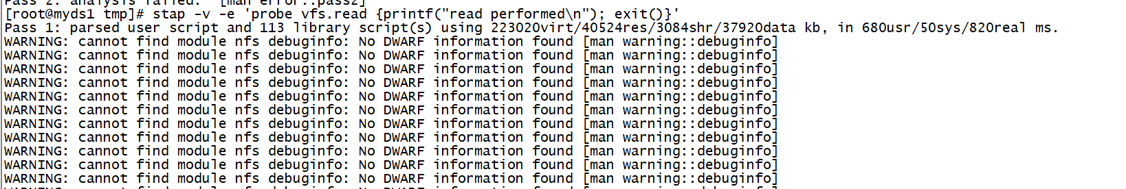 linux systemtap报错解决_semantic error: while resolving probe point: ident-CSDN博客