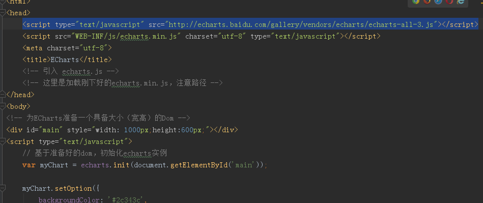 Echarts引入报错：echarts Uncaught ReferenceError: echarts is not defined_uncaught referenceerror ...