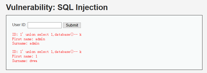 DVWA学习（一）SQL Injection_dvwa you have an error in your sql syntax; check t-CSDN博客