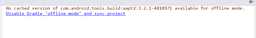 关于“Enable Gradle 'offline mode' and sync project”错误的其中一种解决方法-CSDN博客