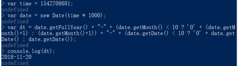 Node.js时间戳和日期互相转换_nodejs timestamp转换成date-CSDN博客