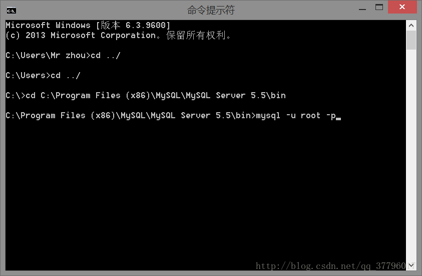 连接mysql出现access Denied For User ‘root Localhost Using Password Yes