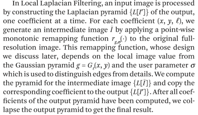 Local Laplacian Filters : Edge-Aware Image Processing with a Laplacian ...