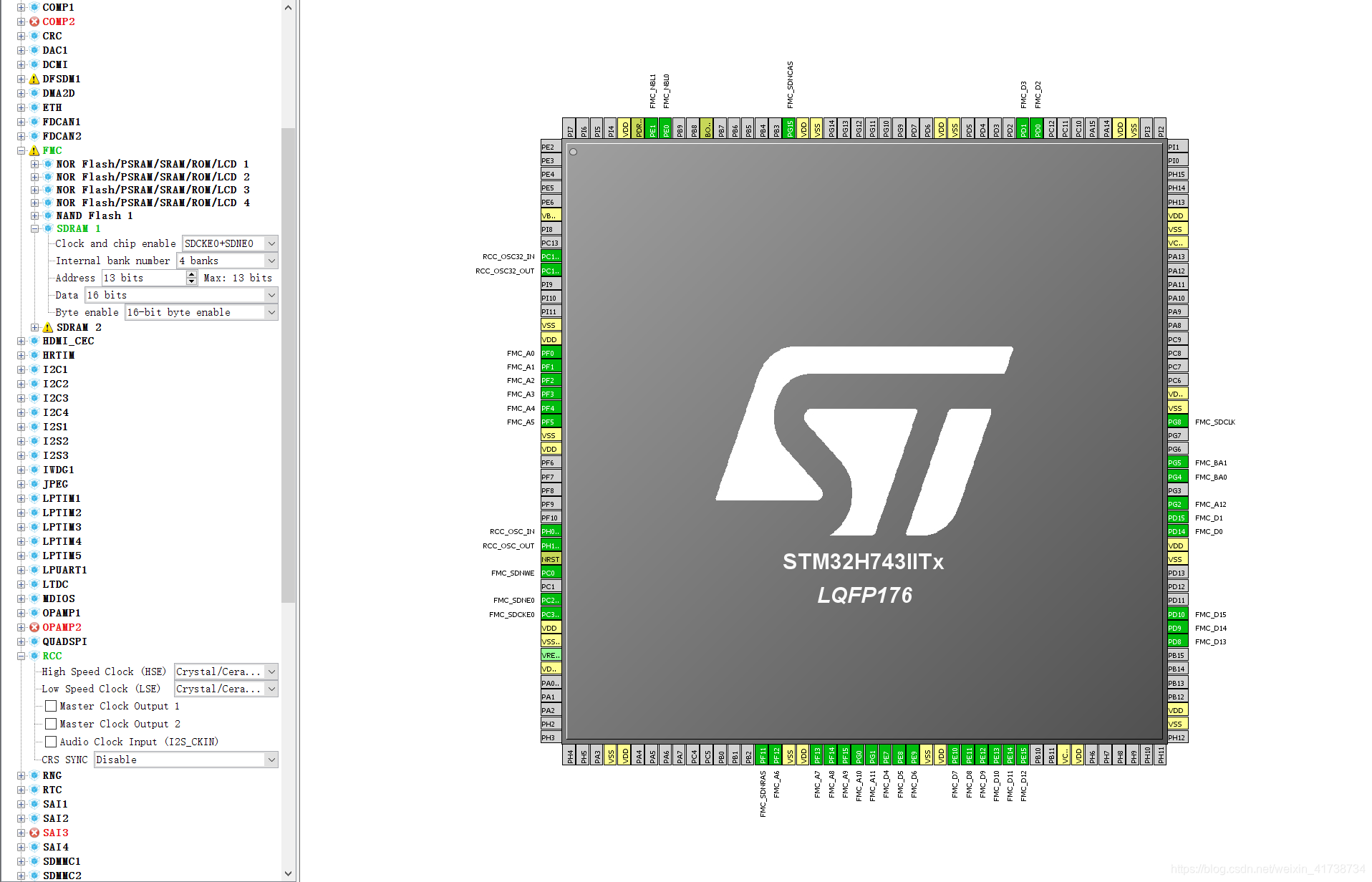Stm32cubemx学习笔记——stm32h743dramstm32h743 Cubmx Sdram配置 Csdn博客