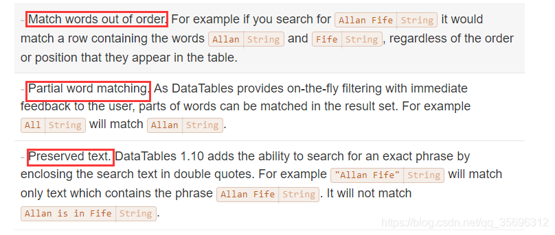 使用datatables中的列表筛选功能 卡西莫多的礼物的博客 Csdn博客 Datatables 筛选