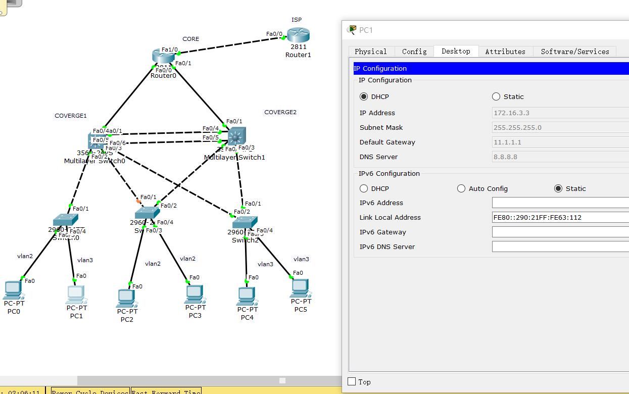 小型企业网三层架构(基于CISCO设备)_基于cisco构建中小企业网络拓扑图-CSDN博客