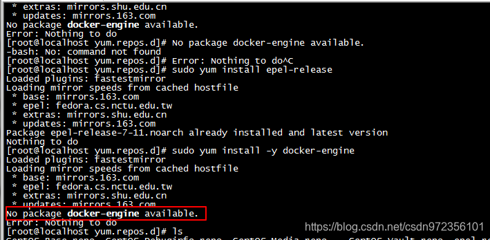Linux安装docker No Package Docker Engine Available Csdn博客