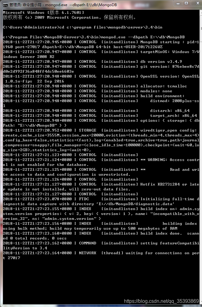 如何启动mongodb数据库 基础篇mongodb 启动数据库 Csdn博客 7108