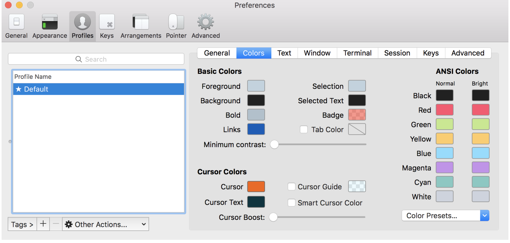 MAC终端命令颜色设置_mac终端命令没有颜色-CSDN博客
