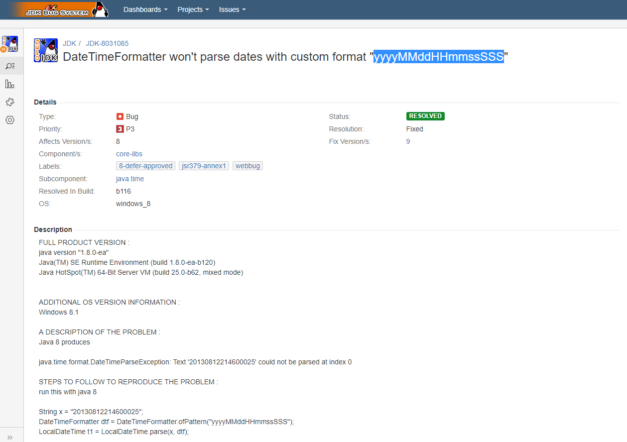 Datetimeformatter Format