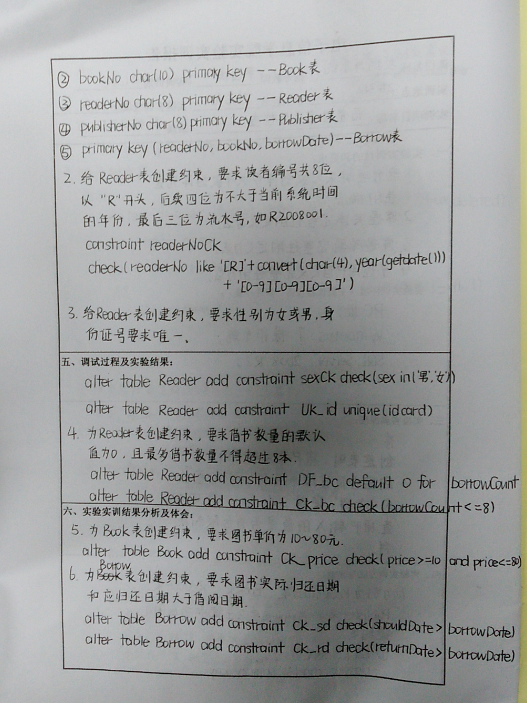 数据库实验报告 Csdn博客 