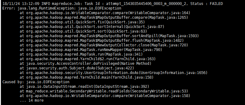 java.io.EOFException at java.io.DataInputStream.readInt(DataInputStream.java:392)_java.io ...