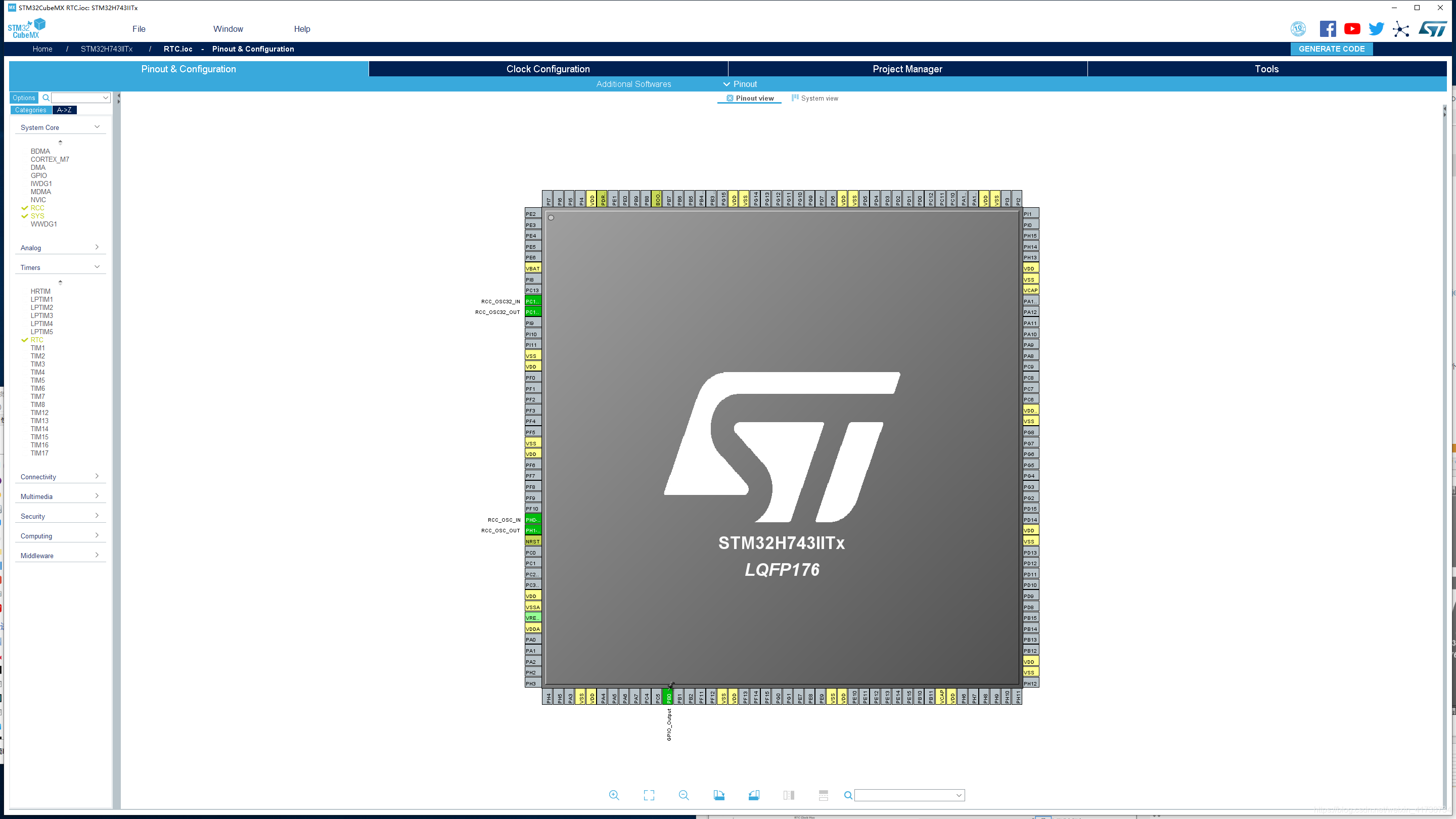 Stm32cubemx学习笔记——stm32h743 Rtc Stm32h743 Rtc Csdn博客
