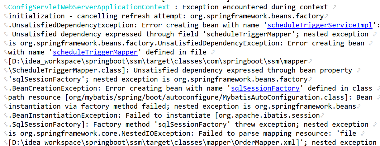 解决Error creating bean with name 'XXX': Unsatisfied dependency expressed through field'XXX'nested ...