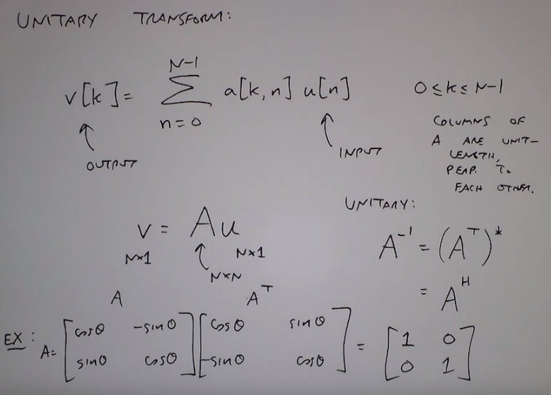 数字图像处理笔记——酉变换（ Unitary image transforms）-CSDN博客