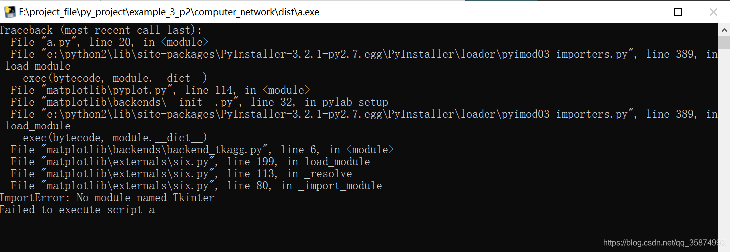 Python Pyinstaller打包matplotlib遇到的问题pyinstaller 打包matplotlib Csdn博客