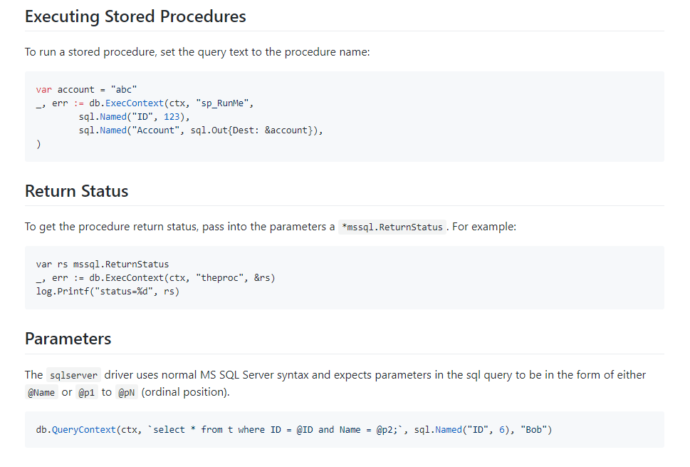 Golang调用mssql存储过程-CSDN博客